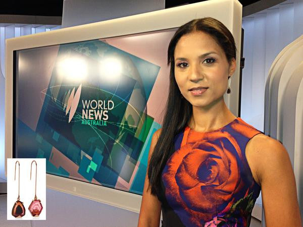 SBS' Janice Peterson wears Reflections earrings | Press
